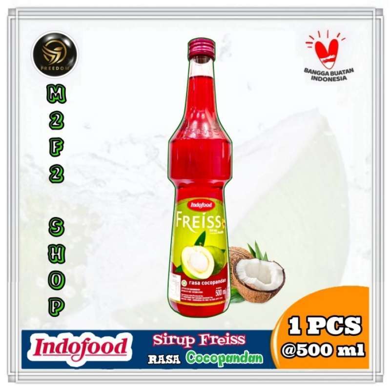 Promo Sirup Manis Indofood FREISS Rasa Cocopandan - 500 ml (Kemasan ...