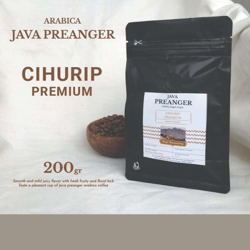 Jual Arabica Java Preanger Cihurip Premium Kopi Bean, Bubuk 100-200gr ...