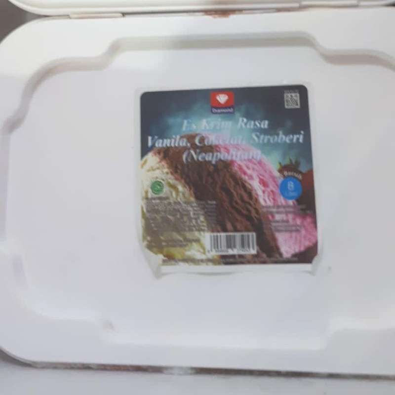 Promo Es Krim Ice Cream Diamond 3 Rasa Neopolitan Cokelat Vanilla ...