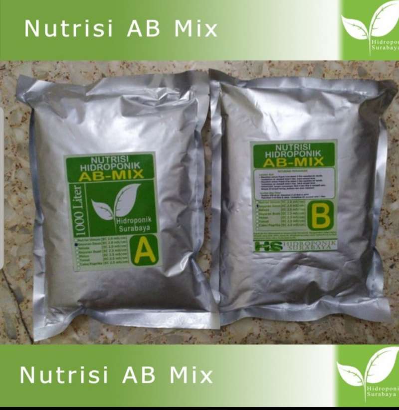 Jual AB MIX Sayur daun Hidroponik Surabaya kemasan 5 liter Halal di ...