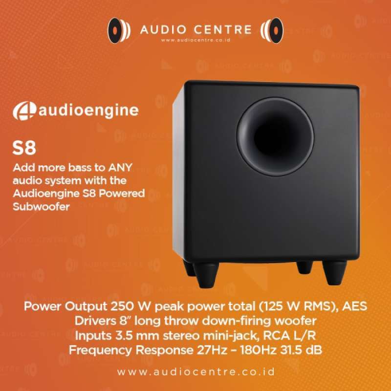 Jual Audioengine S8 Active Powered Subwoofer Di Seller Gamma Store - Kalibata, Kota Jakarta ...