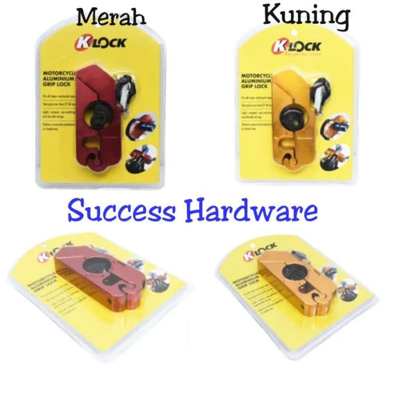 Promo K-LOCK GEMBOK TUAS GAS MOTOR ALUMINIUM GRIP LOCK/MOTORCYCLE ...