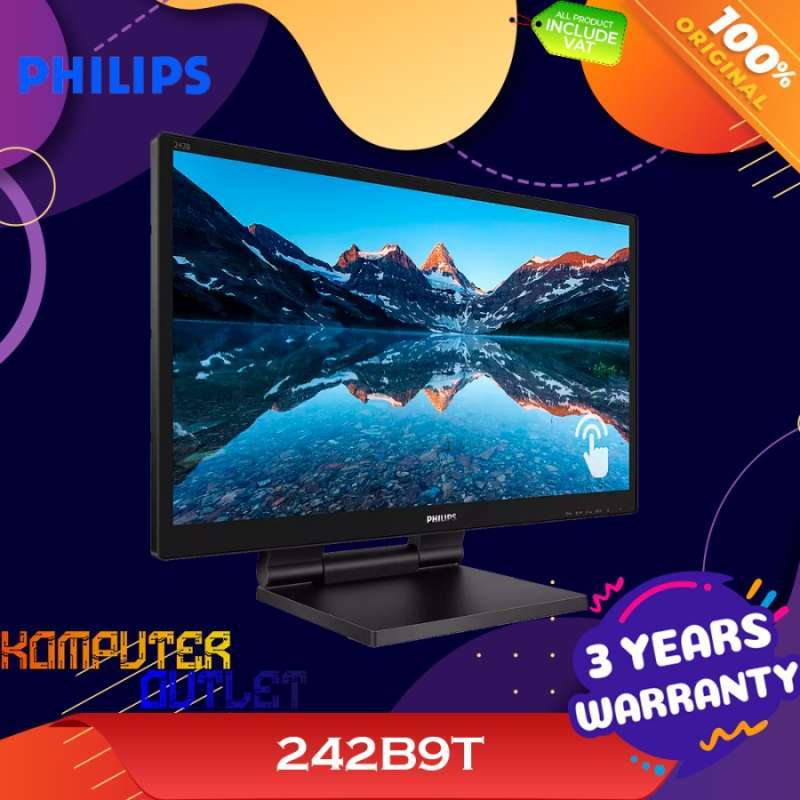 Promo Philips 242b9t - 24 Inch Touch Screen Monitor 1920x1080 Fhd Ips ...