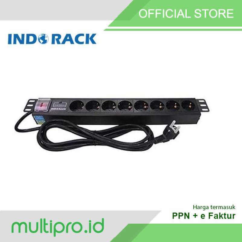 Jual INDORACK Horizontal Power Distribution Unit 8 Outlet PDU8G di ...