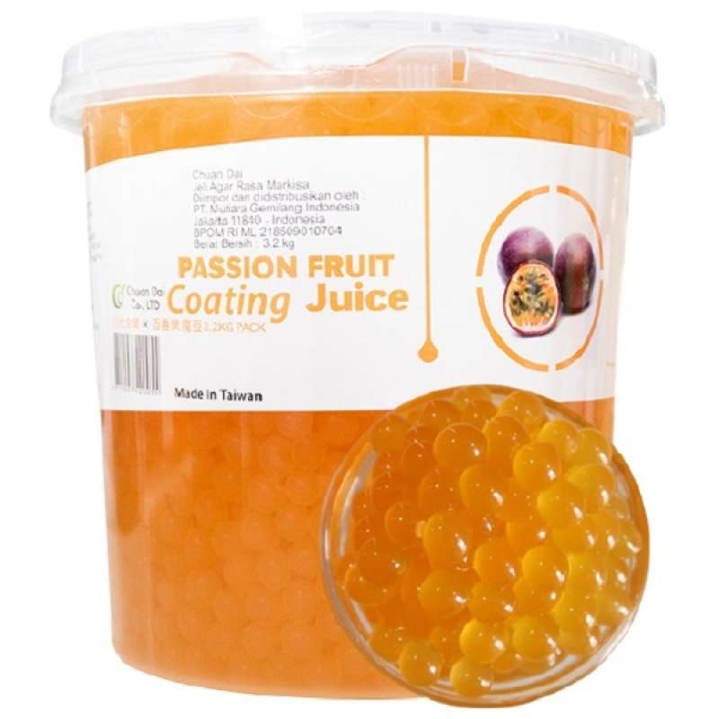 Jual (import Taiwan) Popping Bobba Passion Fruit 3,2kg Poping Boba ...