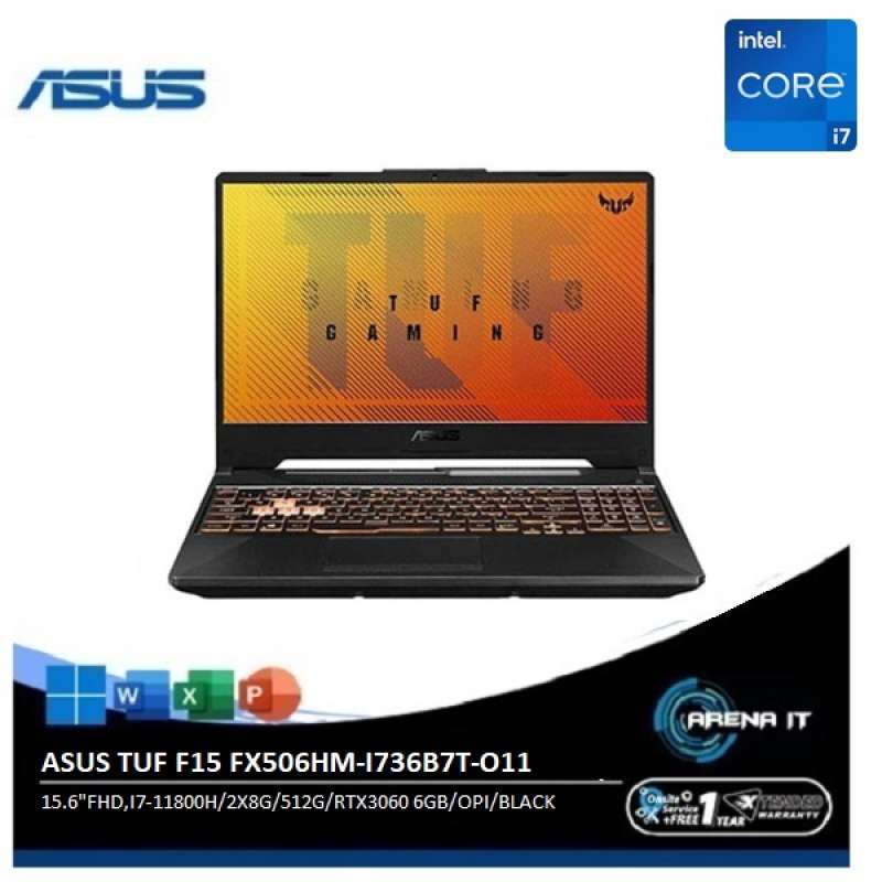Promo ASUS TUF Gaming F15 FX506HM-I736B7T-O11 - Graphite Black [Intel® Core™ i7-11800H / NVIDIA ...