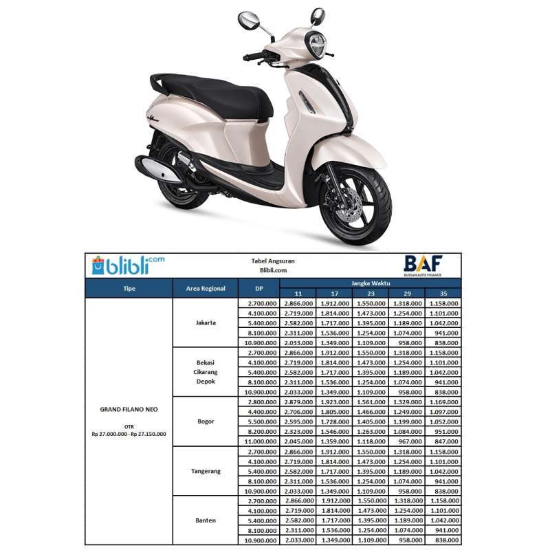 Jual Baf - [dp] Yamaha Grand Filano Hybrid Connected - Neo Version ...