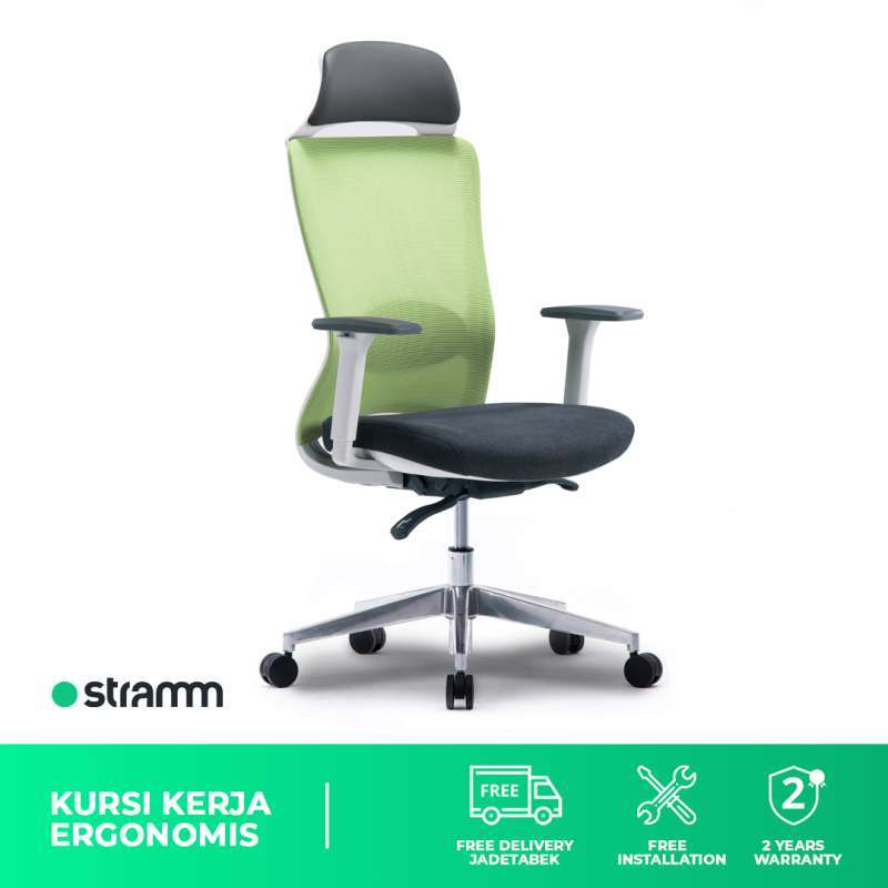 Promo Stramm Kursi Kerja Ergonomis Silva I With Aluminium Footbase ...