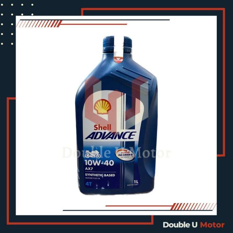 Jual Shell Advance Ax7 4t 10w 40 1liter/oli Motor Ax 7 10w40 1 Liter/1ltr - Xtra Dus+bubble Di ...