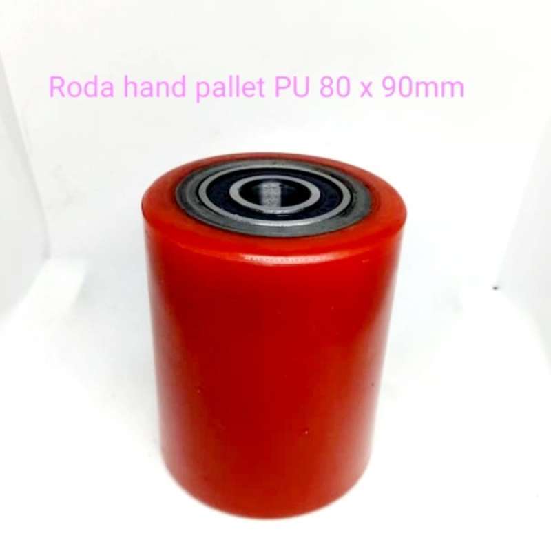 Jual Roda Hand Pallet Lift Pu 80 X 80mm/90mm Double Bearing Palet Di ...