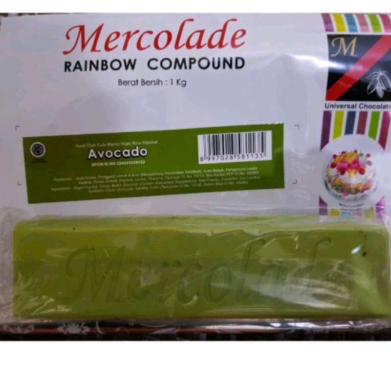 Jual Mercolade Avocado 1 kg Chocolate Rainbow Compound- Cokelat ...