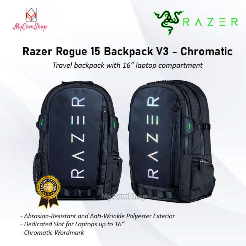 Jual TAS RAZER ROGUE 15 BACKPACK V3 - CHROMATIC di Seller Mycomshop - Sunter Agung, Kota Jakarta ...