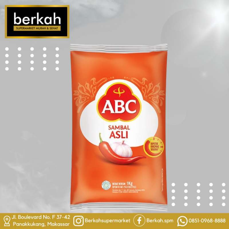 Jual Abc Sambal Asli 1 Kg Di Seller Berkah Supermarket - Berkah ...