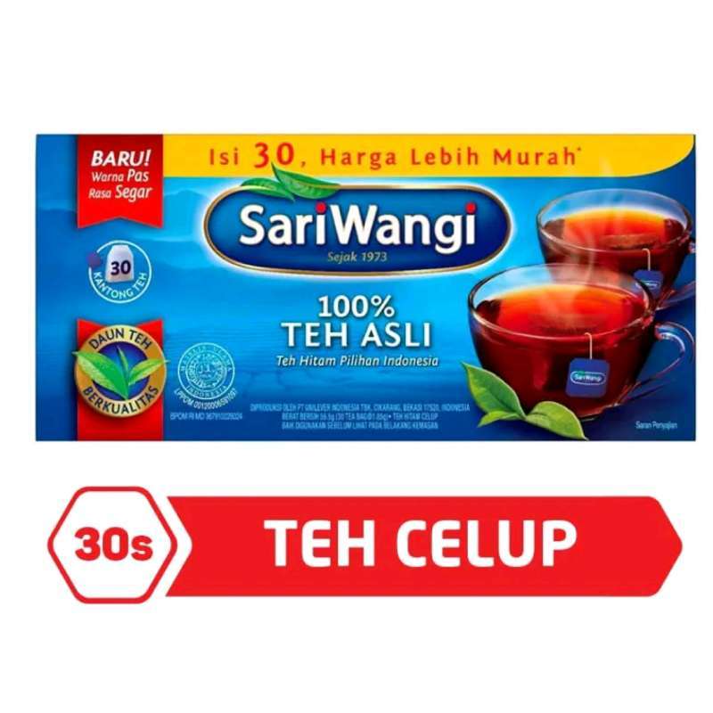 Promo Sariwangi Teh Celup Asli isi 30pcs. Diskon 15% di Seller agan ...