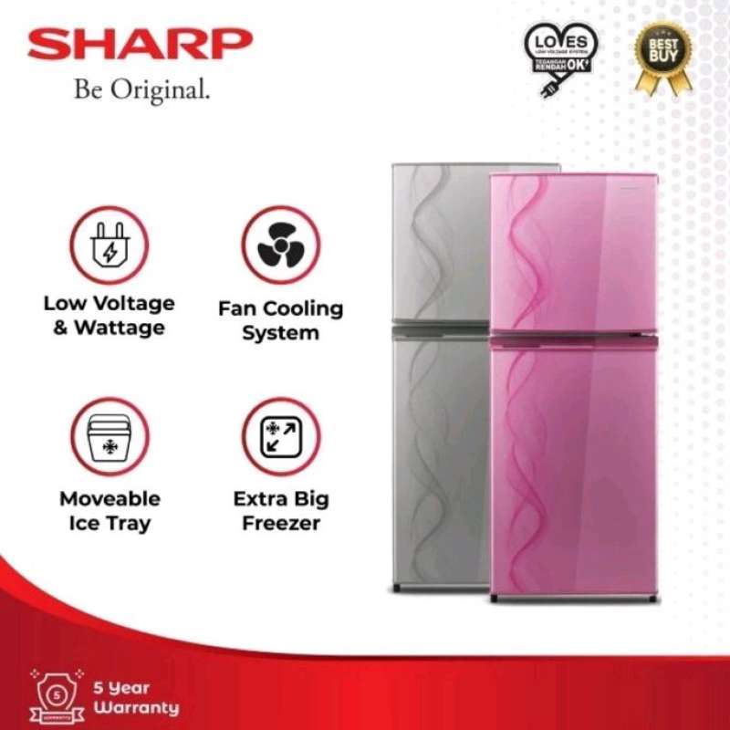 Jual KULKAS SHARP 2 PINTU SJ237ND - KULKAS 2 PINTU SHARP TANPA SALJU ...