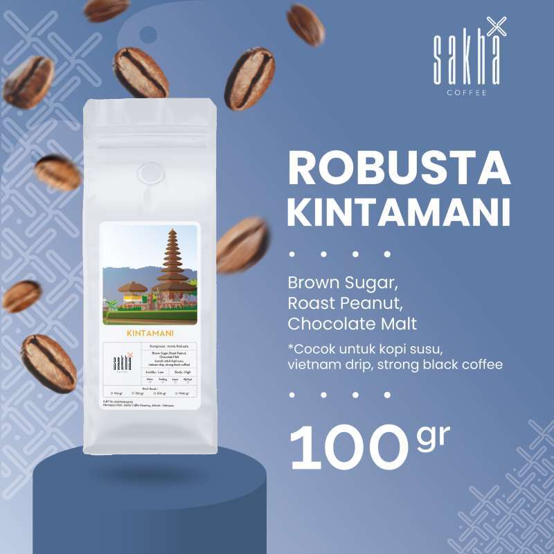 Promo Biji Kopi Robusta Bali Kintamani Coffee Roast Beans Espresso 100 ...