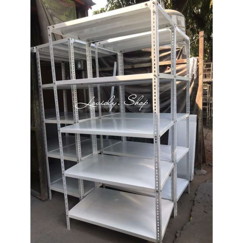 Promo Rak besi ukuran 120 X 40 X 200 CM Diskon 17% di Seller Rumahku ...