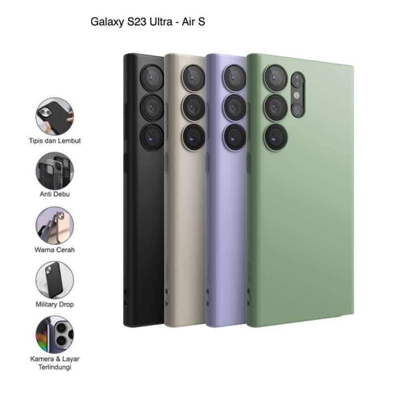 Promo Ringke Galaxy S23 Ultra Air S Casing Softcase Anti Crack Tahan ...