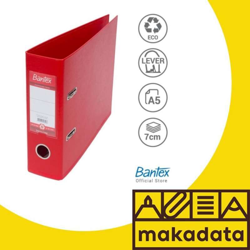 Jual ORDNER BANTEX A5 1453-09 7cm WARNA MERAH di Seller Makadata Ploso ...