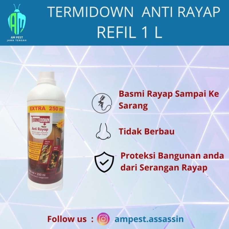 Jual Basmi Rayap Obat Anti Rayap kayu dan tanah Ampuh Termidown Refill ...