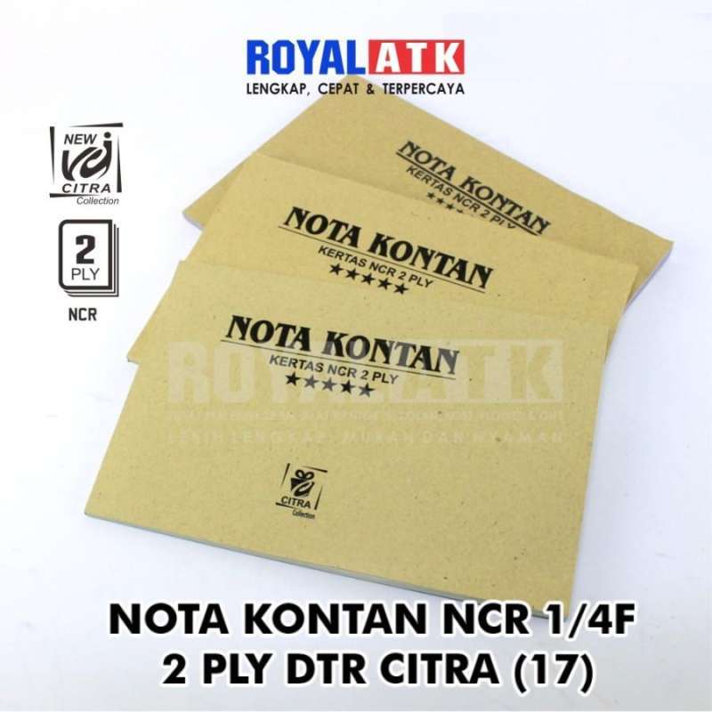 Jual Nota Kontan Ncr 1/4 Folio 2 Ply Datar Citra Di Seller Royal Atz ...