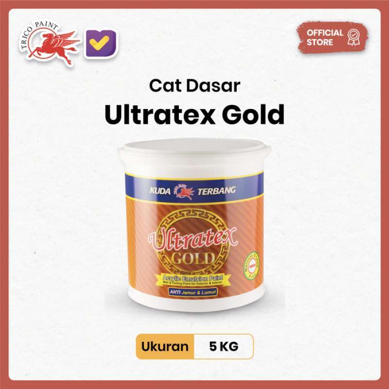 Promo CAT KUDA TERBANG ULTRATEX GOLD 5KG -TRICO PAINT CAT TEMBOK - HAN4 ...