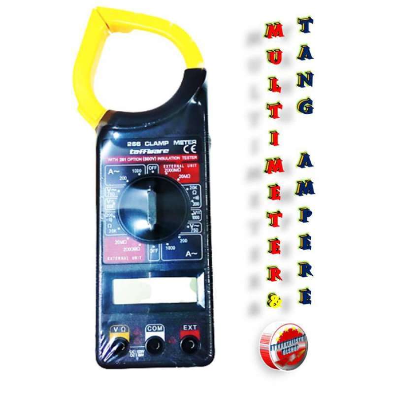 Jual DIGITAL CLAM MULTIMETER TANG AMPERE AVOMETER MULTIFUNGSI - Hitam ...