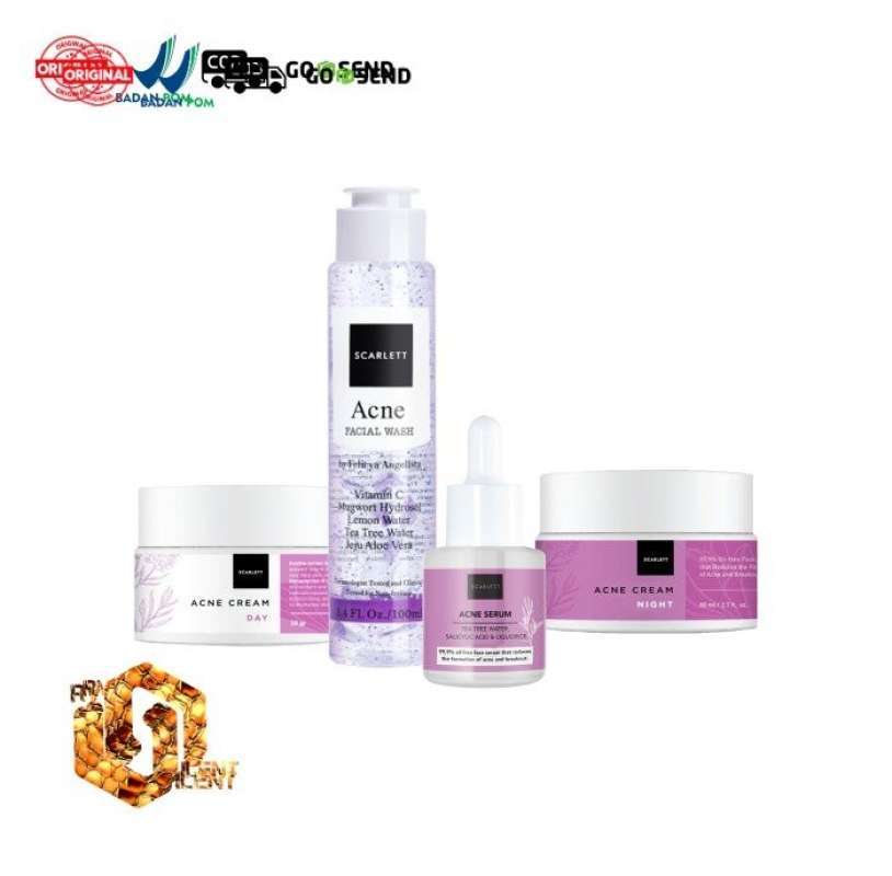 Jual Paket Lengkap Complete Acne Series Scarlett Whitening Skincare ...