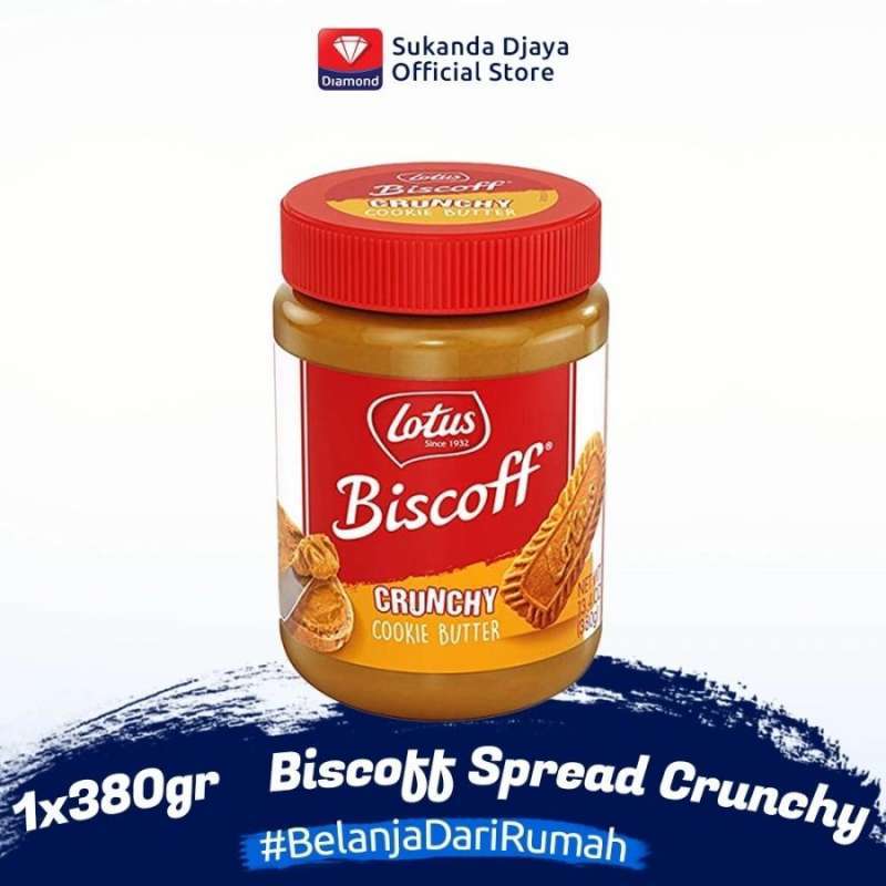 Jual Lotus Biscoff Spread Crunchy 380gr / Selai Import utk Biskuit Roti ...