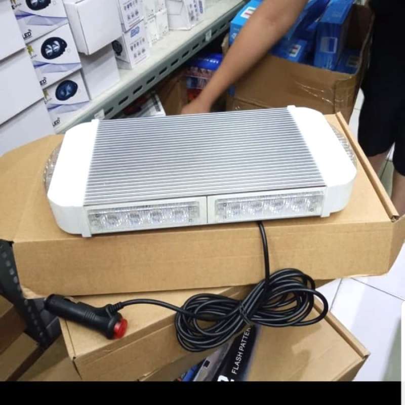 Promo mini led bar strobo 2magnet nyala kuning Diskon 23% di Seller ...