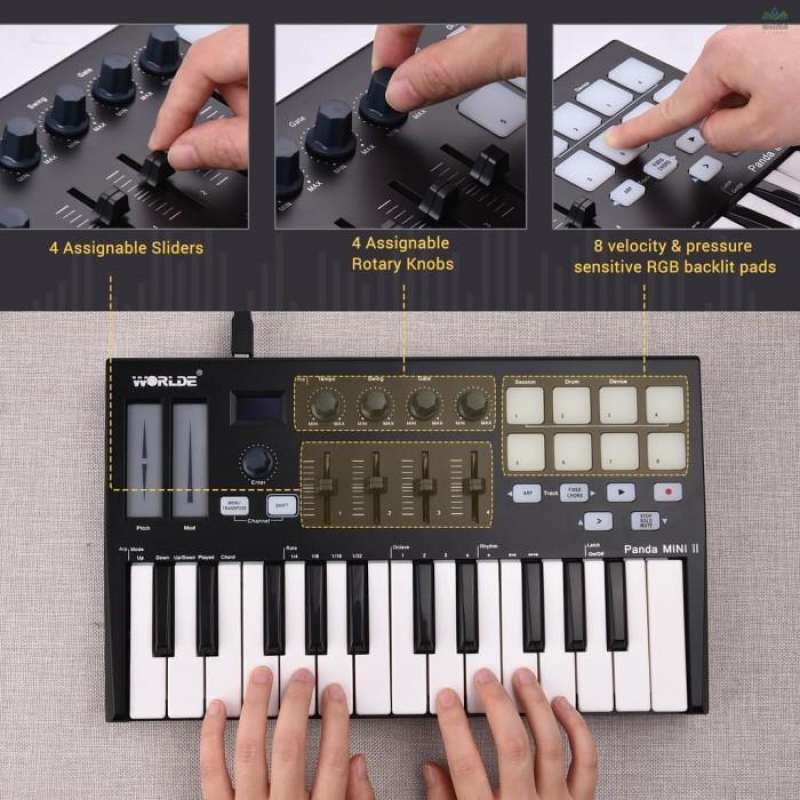 Promo Worlde Panda Mini Mk2 USB Midi Controller Diskon 2% Di Seller ...