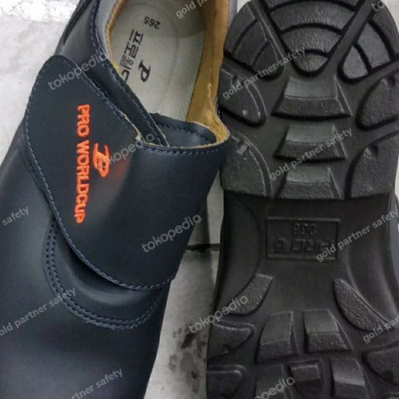 Jual Sepatu Safety Shoes Pro World Cup Setara Dunlop Black Yak Eagle Qc ...