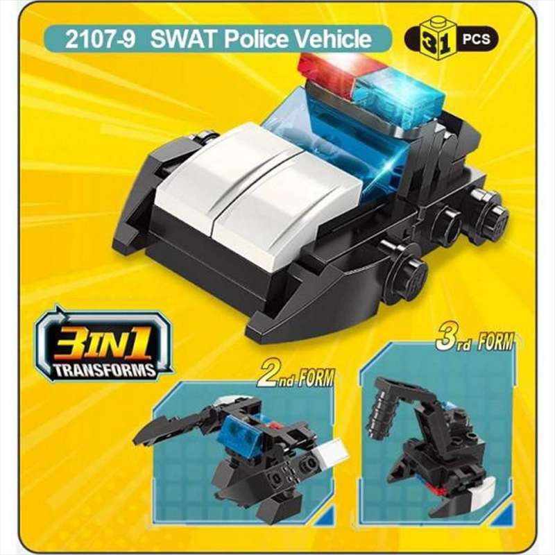 Jual Qman Fire Swat 3in1 Swat Police Vehicle 2107-9 Di Seller Cupliss Official Store - Cupliss ...