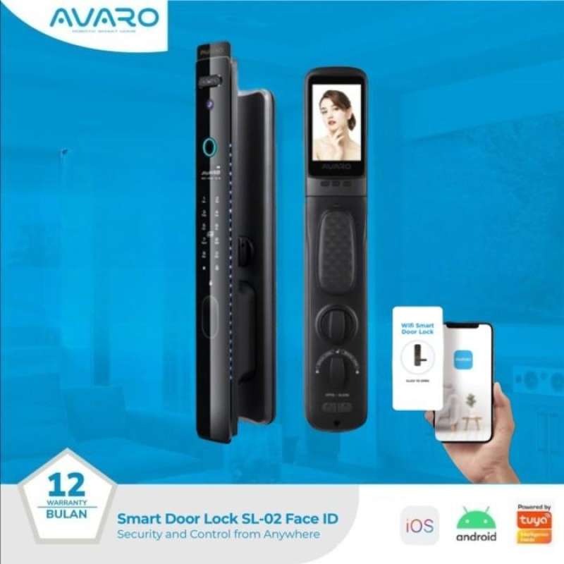 Jual Avaro Smart Door Lock Sl02 Face Id Kunci Pintu Digital Smart Lock Di Seller Smart Cctv ...