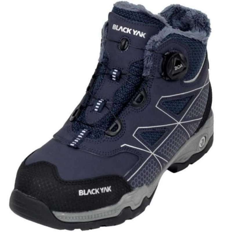 Promo Ready Sepatu Safety Shoes Black Yak Boa System Fastract Kualitas ...