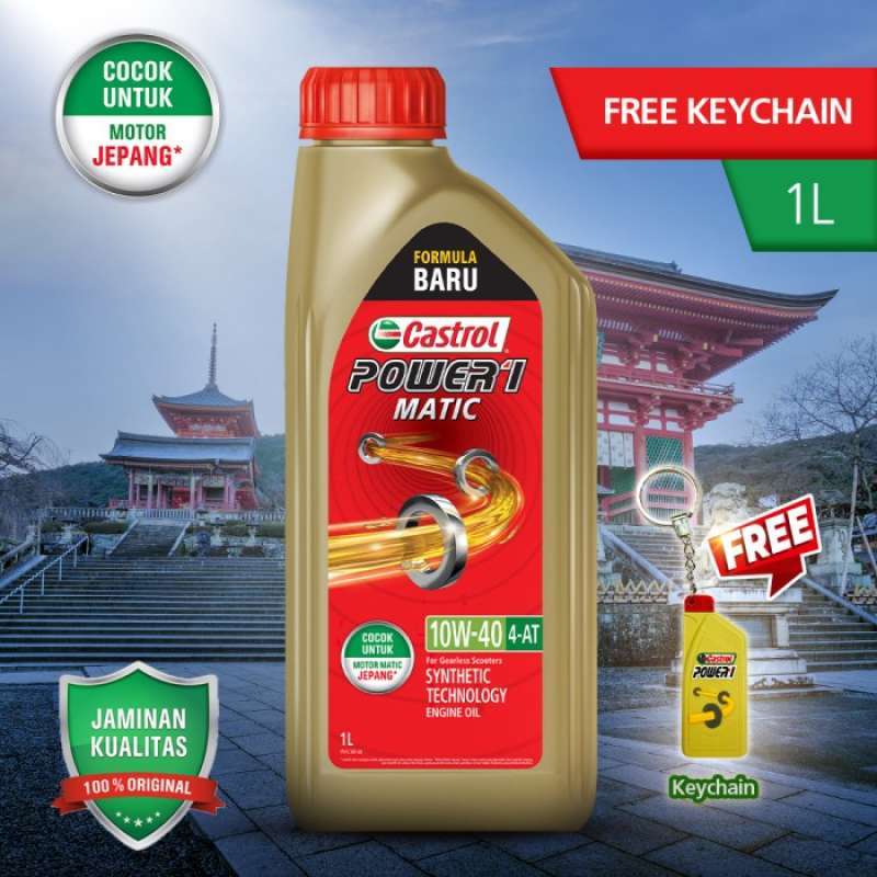 Jual Oli Mesin Motor Castrol POWER1 Matic 10W-40 Kemasan 1L di Seller ...