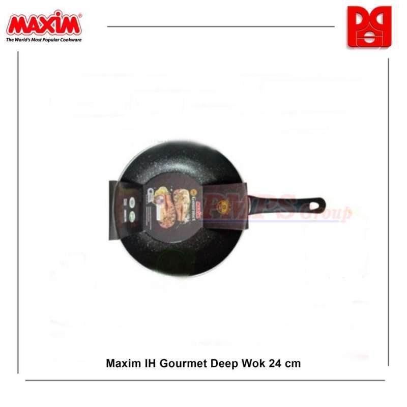 Jual Deep Wok Panci Kompor Induksi Kompor Listrik Maxim IH Gourmet 24cm ...