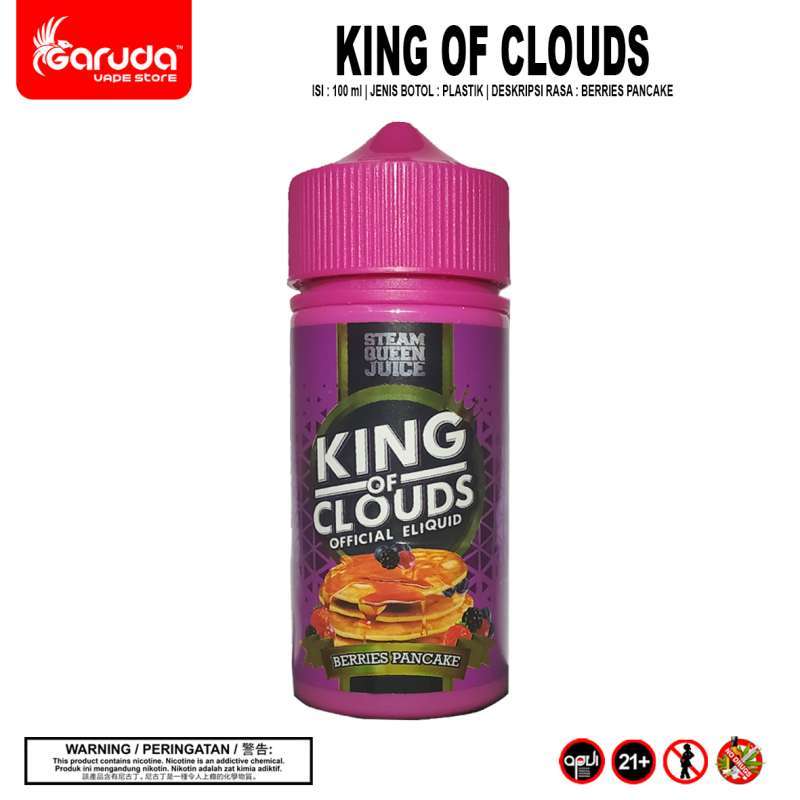 Jual Liquid King Of Cloud Steam Queen 3mg 100ml Bercukai di Seller ...