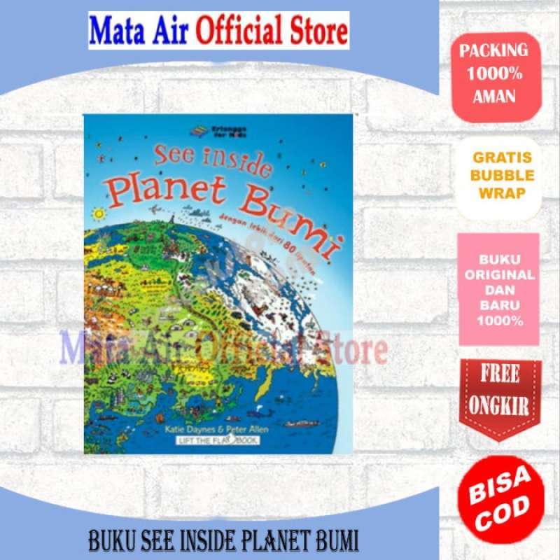 Jual See Inside Atlas Planet Bumi Lift The Flat - Erlangga For Kids Di ...