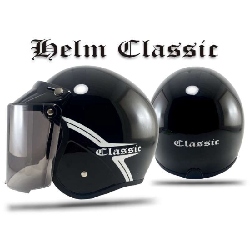 Promo HELM LEONY NEO CLASSIC SETENGAH LEHER MOTIF BARU SNI Diskon 49% ...