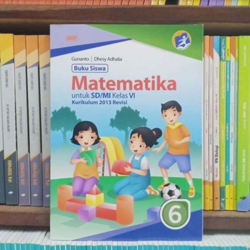 Promo BUKU MATEMATIKA GAP JILID 6 UNTUK SD/ MI KELAS VI ERLANGGA K13 REVISI - Multicolor Diskon ...