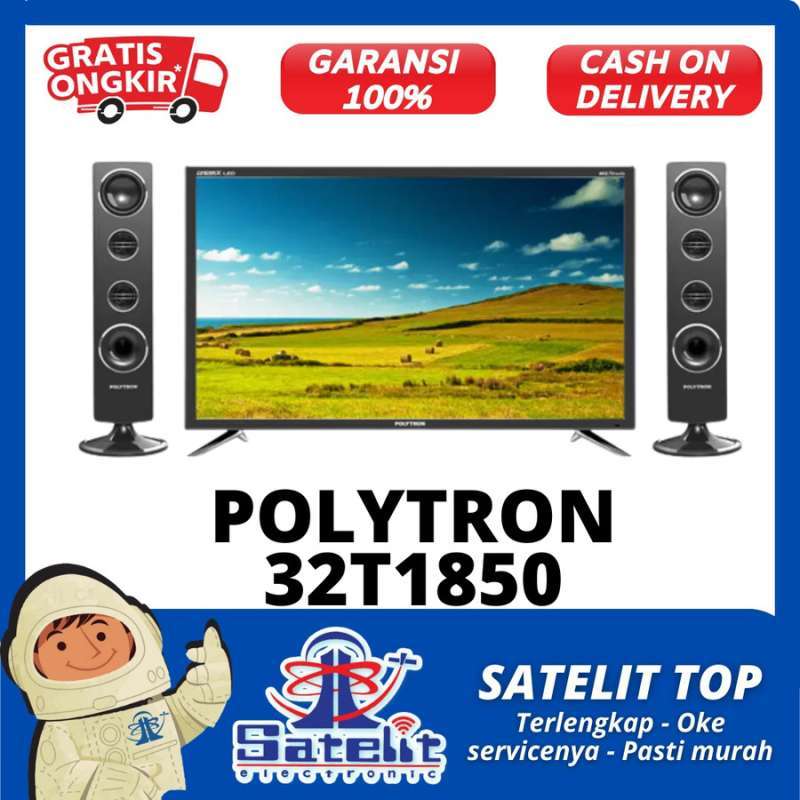 Jual 32 INCH LED TV POLYTRON 32T1850 di Seller Satelit Electronic Official Store - Satelit ...