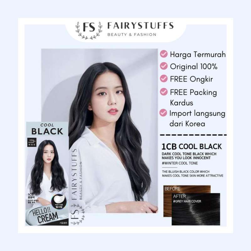 Promo Hello Cream Mise En Scene Cool Black 1CB Pewarna Rambut Cat Blackpink - Multicolor Diskon ...
