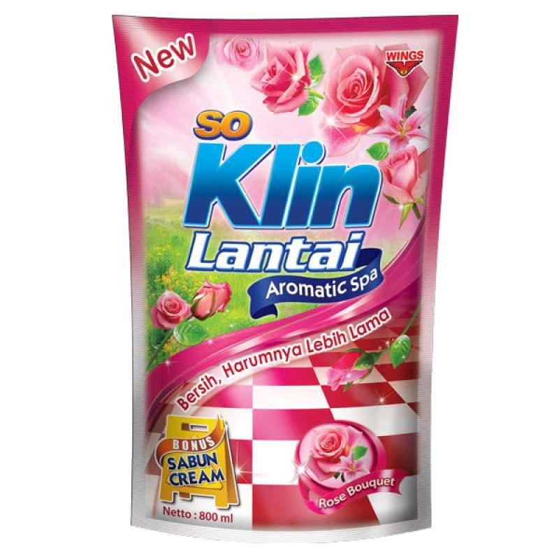 Jual Soklin Floor Cleaner Merah Pouch 780 Ml di Seller Primo Citos ...