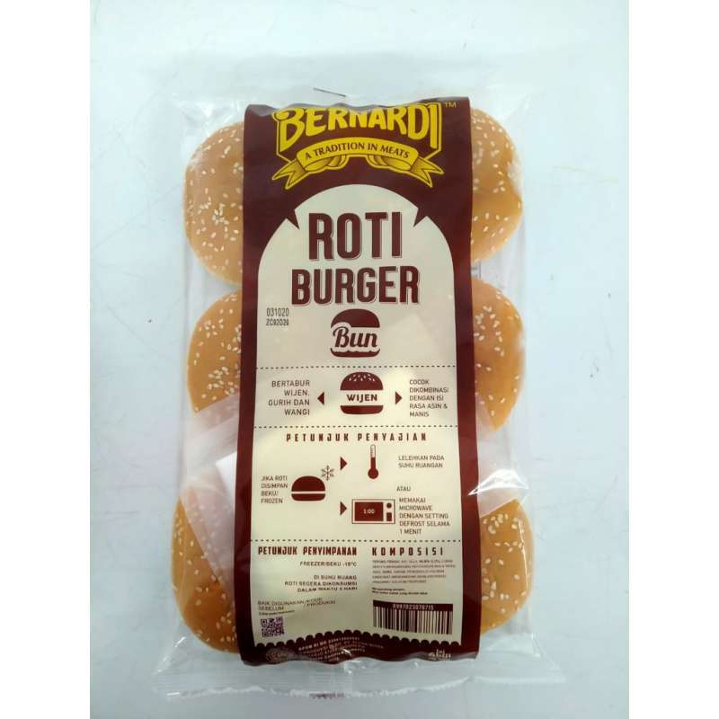 Jual Bernardi Roti Burger Wijen ( 6 ) Di Seller A5 Grosir ...