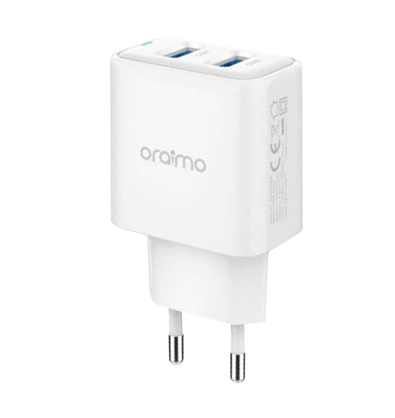 Jual Oraimo Firefly 2 Charger Dual Ports Quick Power Fast Charging IOS ...