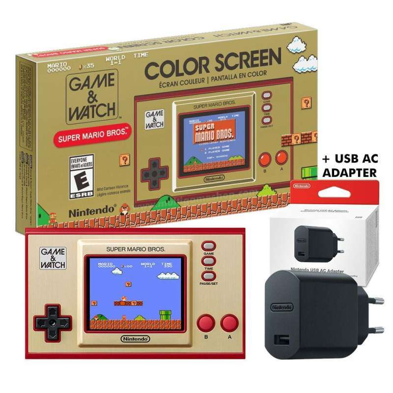 Jual Nintendo Game & Watch Super Mario Bros plus Adaptor di Seller ...