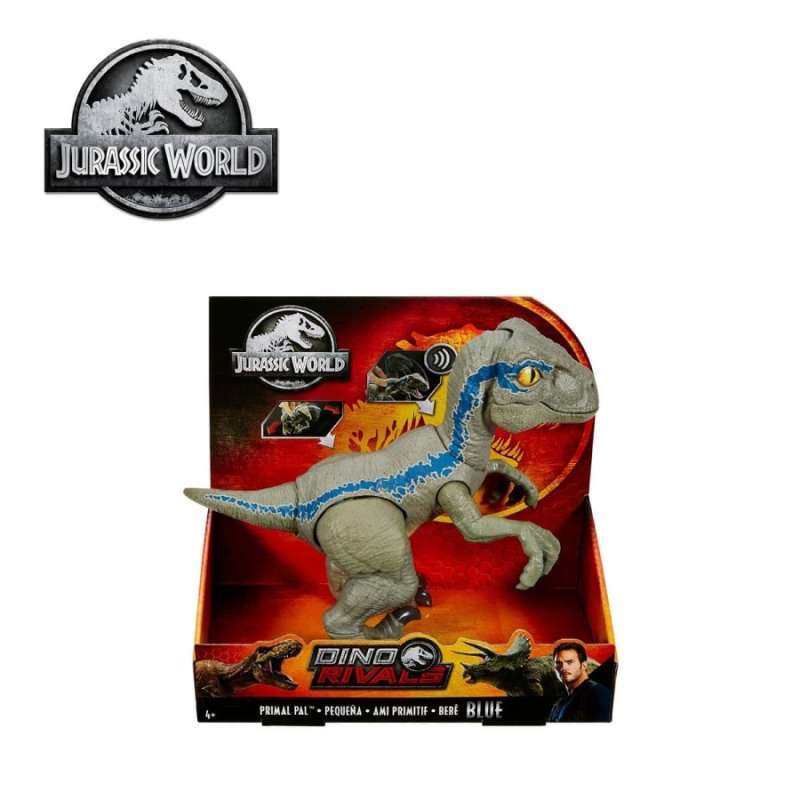 Jual Jurassic World Primal Pal Velociraptor Blue Mattel di Seller ...