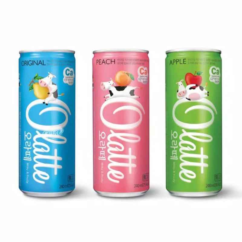 Jual Ollate Drink Dong-a Milk Drink Korea Apple / Pear / Peach Minuman ...