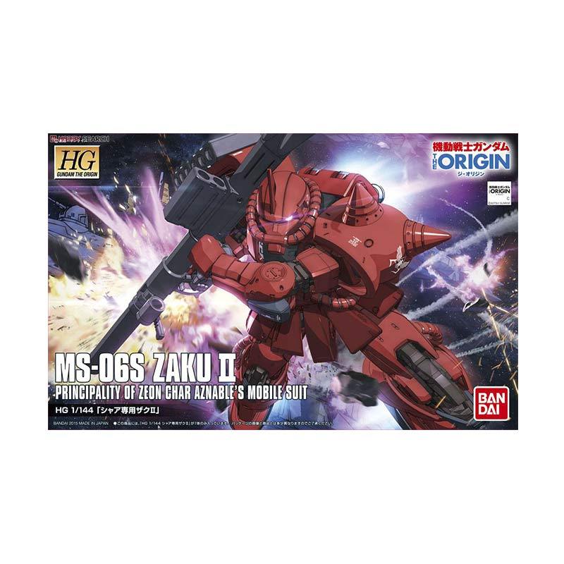 Jual Bandai HG Gundam Zaku II Char Origin Ver Model Kit [1:144] - - di ...